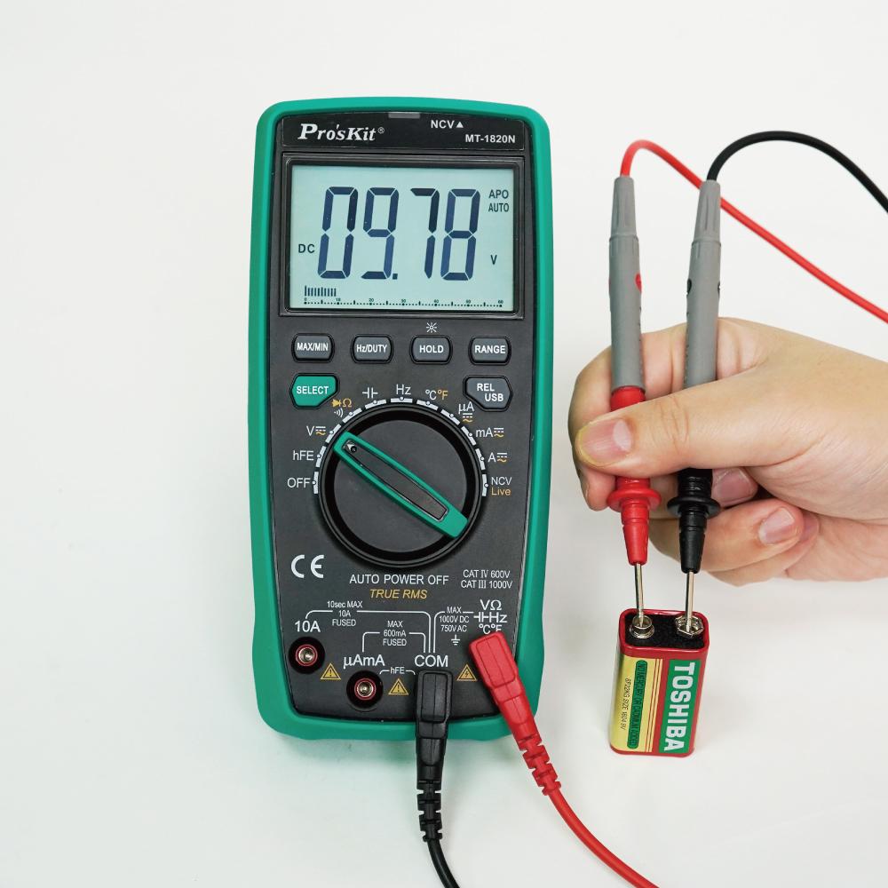 PROSKIT MT-1820 N-C Digital Multimeter with/USB Connector