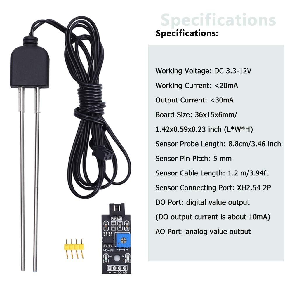 Soil Moisture Sensor and Soil Detector Module Soil Moisture Test Soil ...