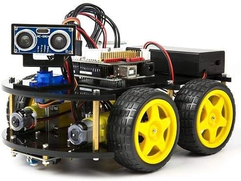 4 wd,Arduino UNO R3, Line Tracking Module,Ultrasonic Sensor, Bluetooth ...