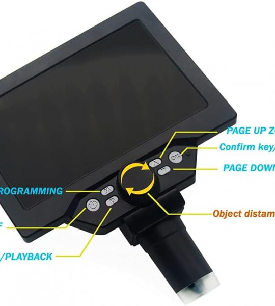 Digital 1200X G1200 Microscope Electronic Video Microscope 7inch LCD ...