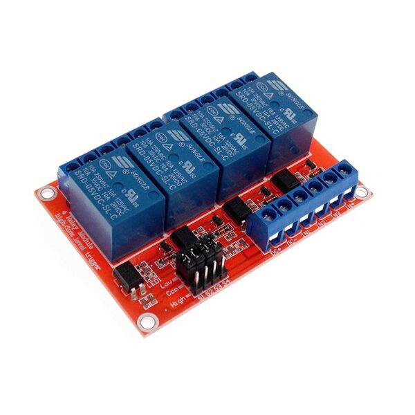 5V 4 Channel Relay Module Supportthe high and low level trigger