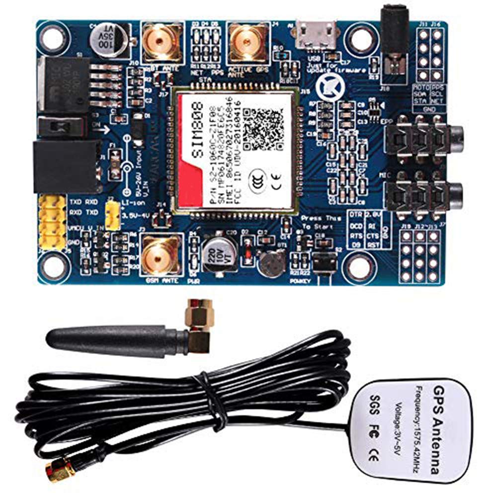 SIM808 GSM/GPRS/GPS Bluetooth Compatible Development Board With GPS ...