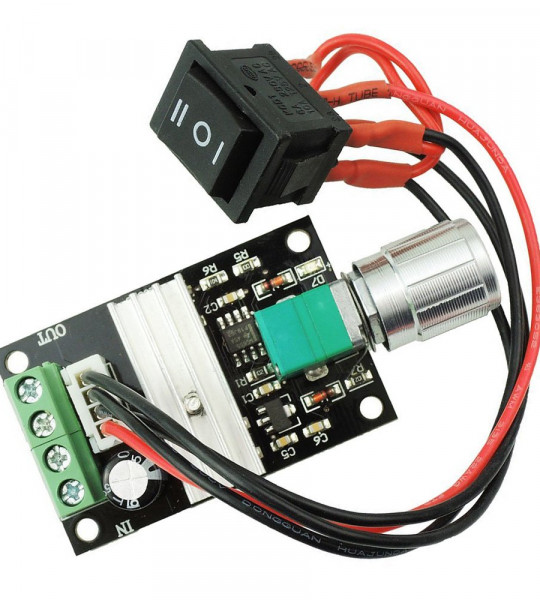 6V 12V 24V 28V 3A 80W DC Motor Speed Controller PWM Adjustable Reversible Switch