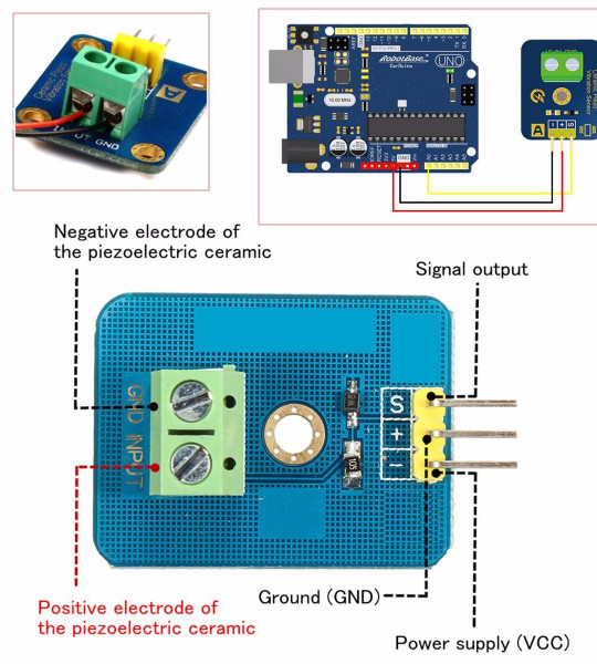 Analog Piezoelectric Ceramic Vibration Module