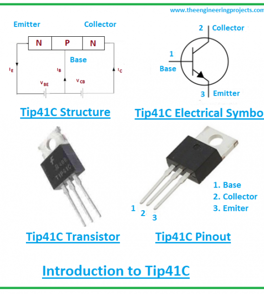 tip41c NPN transistor