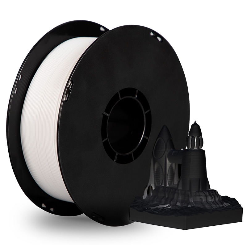 PRINT3DKW Matte white PLA Filament cotton white