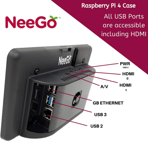 NeeGo Raspberry Pi 4 Screen Case for Touchscreen 7-inch
