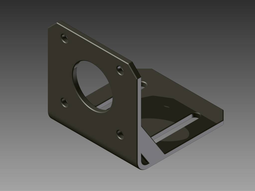 Stepper Motor Mount with Hardware - NEMA-17 Sized