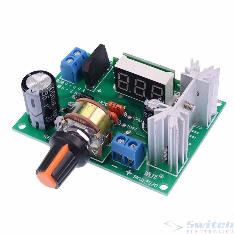 LM317 AC-DC Converters Step Down Power Module Adjustable Linear Regulator with LED Meter