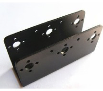 U-beam steering gear mounting servo bracket