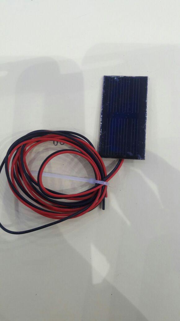 1.5 V 100mA Solar Cell - Solar Panel 52x27mm with 1m wire