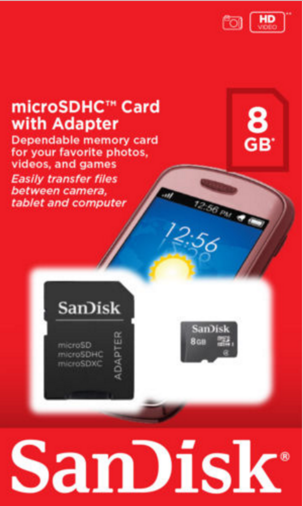 Micro chip SD Card 8GB