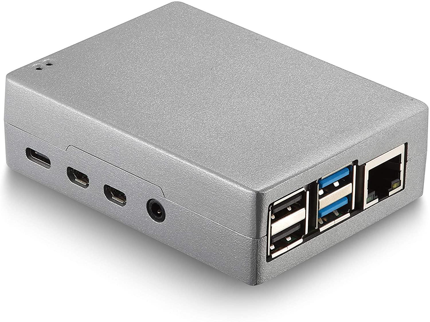 Vilros Raspberry Pi 4 Heavy Duty Aluminum Alloy Pi Cooling Case (Silver)