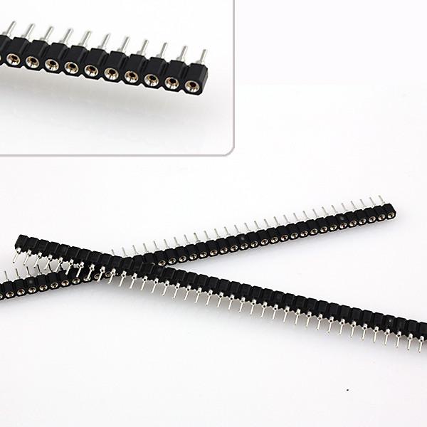1PCS 40PIN SINGLE ROW 2.54MM ROUND FEMALE HEADER PIN